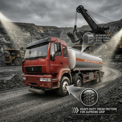 China High Strength Pulling Oil Tank Truck ZZ1311N4661W Big Capacity 25-30CBM for sale