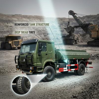 China SINOTRUK HOWO 4×4 Fuel Tank Truck 8-12CBM 290HP with SGS Certification for Petroleum Transport for sale