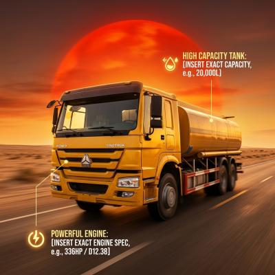 China Radial Tyre Fuel Oil Transportation Trucks 6X4 LHD Euro 2 336HP Lengthened Cab for sale