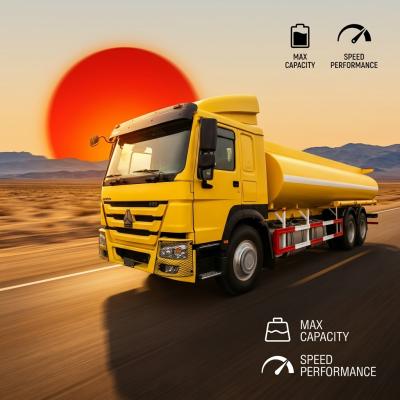China High Efficiency 16-20CBM Oil Tank Truck 6X4 RHD Euro2 290HP Gas Tanker Truck for sale