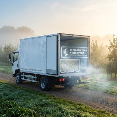 China Light Weight Refrigerated Food Truck Insulated CKD Panels Fixing On Truck Chassis for sale