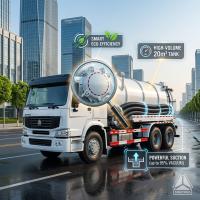 China SINOTRUK HOWO  Vacuum Sewage Suction Truck 15CBM LHD 6X4 Euro2 290HP for sale