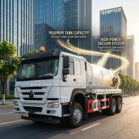 China SINOTRUK HOWO Sewage Suction Truck 18CBM Capacity 336HP Engine for Municipal Sanitation for sale