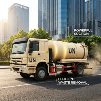China SINOTRUK HOWO Sewage Suction Truck 10000L LHD 4X2 , Liquid Waste Trucks for sale