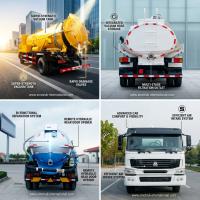 China SINOTRUK HOWO Sewage Suction Truck 15-18CBM 336HP Vacuum Pump for Municipal Sanitation for sale