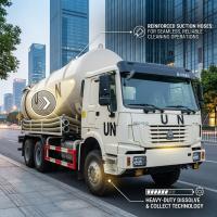 China 16CBM Sewage Sludge Vacuum Pump Truck LHD 6×4 with 318 m³/h Vacuum System and 15-18 Cubic Meter Tank Capacity for sale
