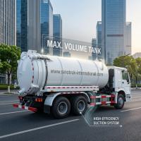 China SINOTRUK HOWO 6×4 Euro2 290HP Sewage Suction Truck 15-18 CBM Capacity with 318 m³/h Vacuum Pump for sale