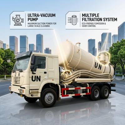 China SINOTRUK HOWO 15-18CBM Sewage Suction Truck 6X4 with 336HP Engine for Municipal Sanitation for sale