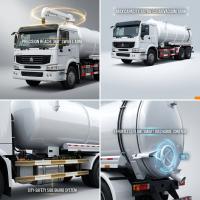 China Low Fuel Consumption Sewer Cleaning Equipment Vacuum Pump Truck 6X4 Euro2 336HP for sale
