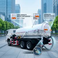 China Vacuum Suction Vehicle 15-18CBM RHD Vacuum Tank Truck With Pipe System for sale