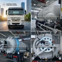 China Vacuum Pump Sewage Suction Truck Septic Tank Cleaning 16CBM LHD 290HP for sale