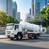 China SINOTRUK HOWO Sewage Suction Truck 15CBM Capacity 290HP Engine with High Pressure Cleaning System for sale