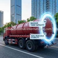 China Professional 16CBM LHD 336HP Vacuum Suction Sewer Pump Truck / Sludge Truck for sale