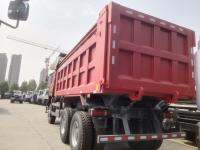 China 430HP Red HOWO 6*6 All-Wheel Drive Dump Truck with Ghost-Face Cab for sale