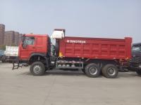 China 430HP Red HOWO 6*6 All-Wheel Drive Dump Truck with Ghost-Face Cab for sale