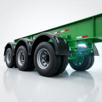 China Side Lifter 3 Axles Truck Mounted Crane 20ft 40ft FUWA Brand Tri Axle for sale