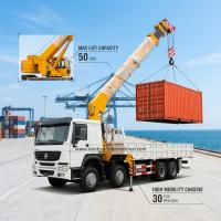 China 12 Ton HIAB Truck Mounted Telescopic Boom Crane 6×4 with 14.5m Lifting Height and 290HP Engine for Heavy-Duty Applications for sale