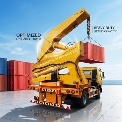 China 3 Axles Semi Trailer Container Side Loader For Lifting 20ft / 40ft Container for sale
