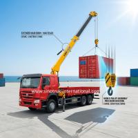 China 12 Ton HIAB Truck Mounted Telescopic Crane 6X4 LHD with 14.5m Lifting Height and 290HP Engine for sale