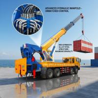 China 25-80 Tons Truck Mounted Crane 8X4 LHD , Truck Mounted Lifting Equipment for sale