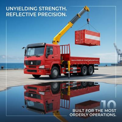 China SINOTRUK Truck Mounted Cranes Equipment 12 Tons XCMG for Lifting 6X4 290HP for sale