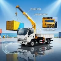 China XCMG 3.2 Ton Truck Mounted Crane with 2080mm Extended Cab and 9.5m Lifting Height for sale