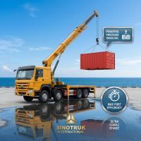 China SINOTRUK Container Side Lifter Truck - 37 Ton Capacity for 20ft/40ft Containers with 16000mm Length for sale
