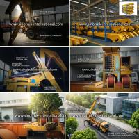 China 37 Ton Container Side Loader Crane for 20ft/40ft Containers on 3-Axle Semi Trailer with 16000mm Length for sale