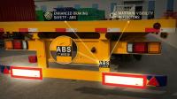 China 30 Ton Loading Three Axle Flatbed Trailer Carrying Bulk Cargo for sale