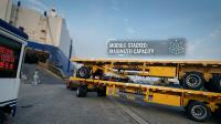 China 12500*2500mm Flatbed Full Trailer Truck 28T JOST Landing Gear for sale