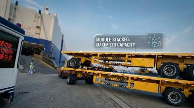 China 12500*2500mm Flatbed Full Trailer Truck 28T JOST Landing Gear for sale