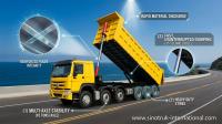 China 3 Axles Tipping Semi Trailer Truck For Mining And Construction 60-80 Tons for sale