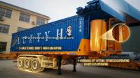China Popular ISO Semi Trailer Truck , Tri Axle Semi Trailer 12000×2500×3880mm for sale