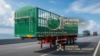 China Light Self - Weight Cargo Semi Trailer Truck Used In Logistic Industry for sale