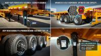 China Container Carrying Flat Bed Semi Trailer Truck With 3 Axles 30-60 Tons 13m for sale