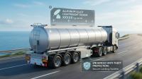 China Large Capacity Diesel Semi Trailer Truck / Fuel Tanker Truck 14100 * 2500 * 3780 mm for sale