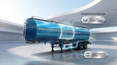 China Aluminium Alloy Tanker Heavy Duty Semi Trailer Truck For Storage for sale