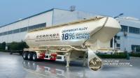 China Powder Material Tank 55-65CBM Weichai Engine Tractor Semi Trailer SINOTRUK HOWO for sale
