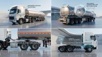 China HOWO A7 Tri-Axle Diesel Tanker Semi Trailer Truck 50-80 Tons Capacity 50000L 65000kg GVW for sale