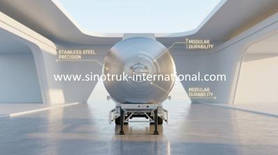 China Professional Stainless Steel Semi Trailer Fuel Tank Truck 50000-70000 Liters Capacity with 3 Axles and 65000 kg GVW for sale