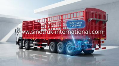 China Carbon Steel Semi Truck And Trailer Big Truck Trailer 28T JOST for sale
