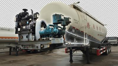 China SINOTRUK 58000L Semi Trailer Truck Bulk Cement Tank Carrier Trailer SGS Approval for sale