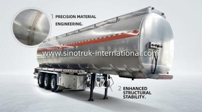 China SINOTRUK HOWO Semi Tractor Trailer , Fuel Oil Delivery Truck With Semi Trailer for sale