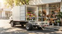 China HOWO Small Goods Transporting Light Duty Trucks Two Sits Single Berth With A / C Chassis LHD for sale