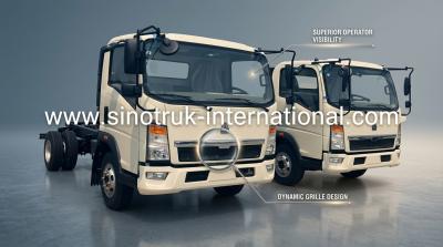 China HOWO 12 Ton Light Duty Commercial Truck 116HP Engine 4×2 Drive with 4500mm Cargo Body for sale
