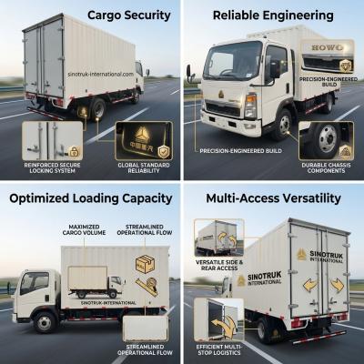 China SINOTRUK HOWO 12-Ton Light Duty Truck 116HP 4×2 Drive Construction Cargo Vehicle for sale