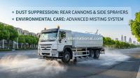 China Sinotruk HOWO White RHD 6x4 Water Tank Truck ZZ1257V4347B1 With High Pressure Flush Function for sale