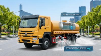 China SINOTRUK HOWO 20CBM Water Truck 4000 Gallon Capacity 6x4 Drive 290HP Engine for Mining & Construction for sale