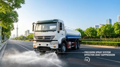 China Landscape Engineering Water Sprinkling Tank Truck SINOTRUK 25CBM ZZ1251M4441W for sale