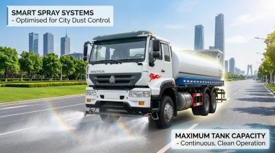 China SINOTRUK 19CBM Water Sprinkler Truck with 290HP Engine and 20m Spraying Width for Mining and Landscape Applications for sale